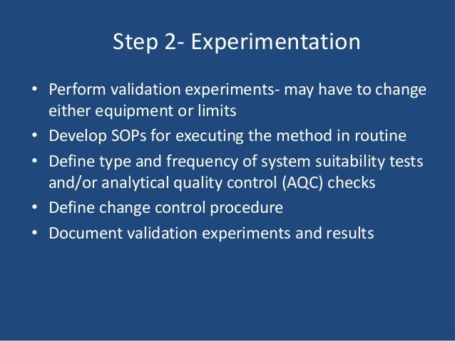 A Step-by-Step Guide for Method Validation