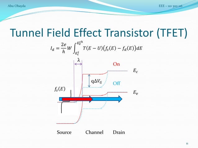 Analytical Modeling Of Tunneling Field Effect Transistor Tfet Pdf