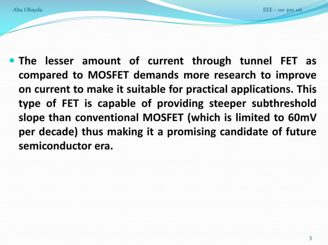 Analytical Modeling Of Tunneling Field Effect Transistor Tfet Pdf Chemistry Science