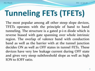 Analytical Modeling of Tunneling Field Effect Transistor (TFET) | PDF