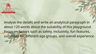 English Grammar for class 9th and class 10th Analytical of Paragraph.pptx