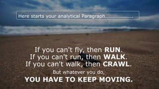 Analytical paragraph | PPT