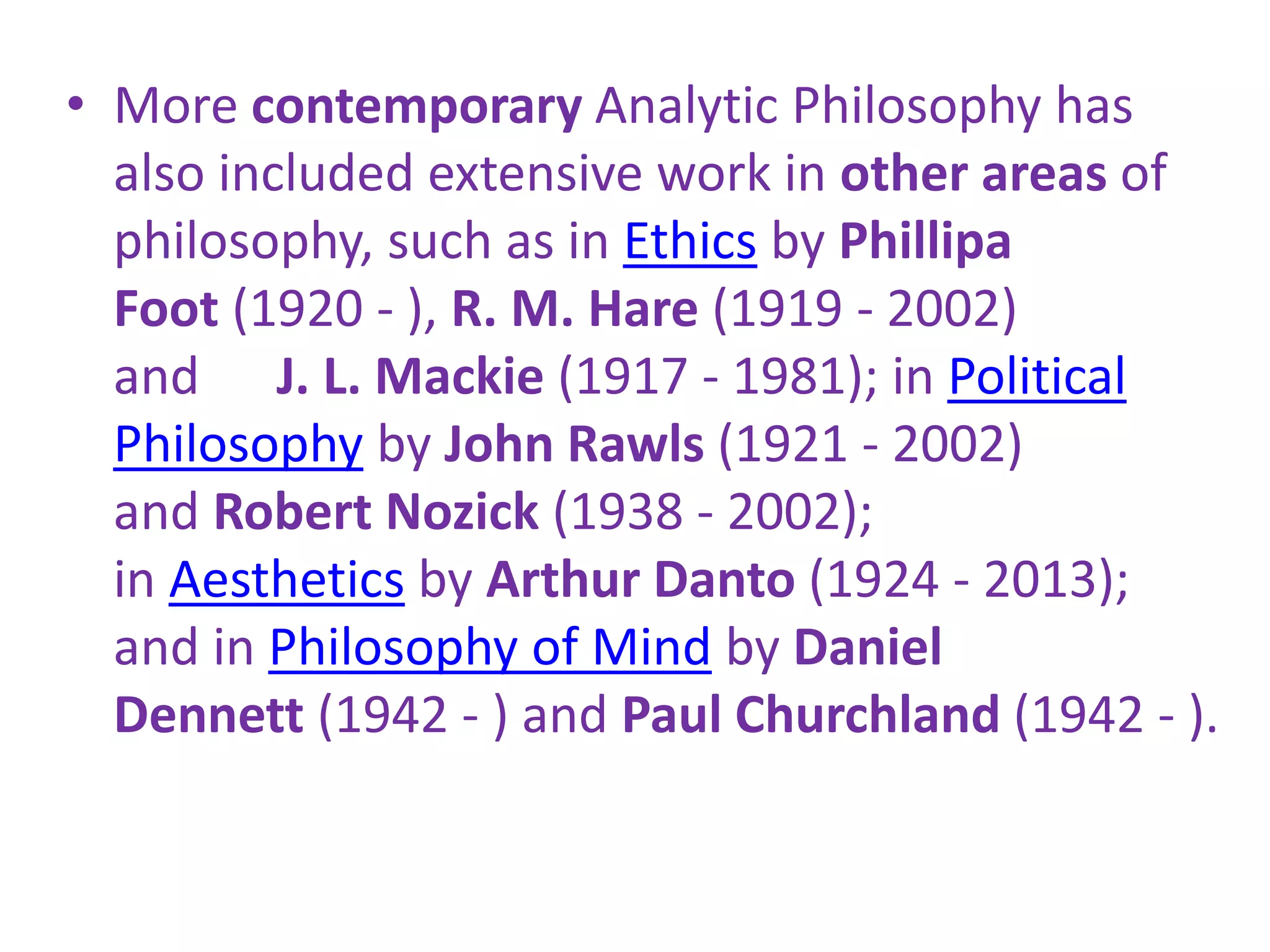 Analytical philosophy | PPTX