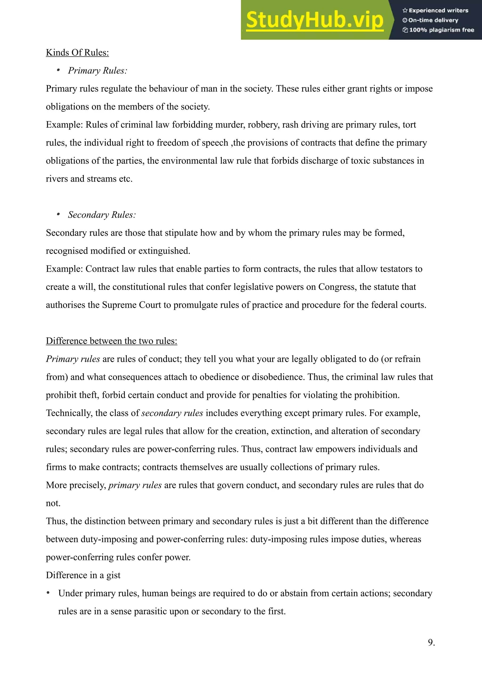 Analytical Positivism And H. L. A. Hart S Concept Of Law | PDF