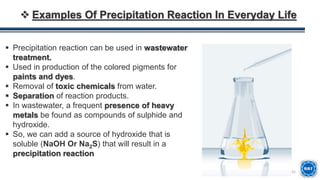 organic precipitate and precipitate equilibria | PPTX