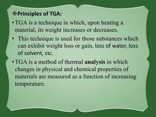 Thermal analysis | PPTX