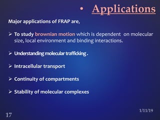 FRET, FRAP, TIFR MICROSCOPY | PPTX