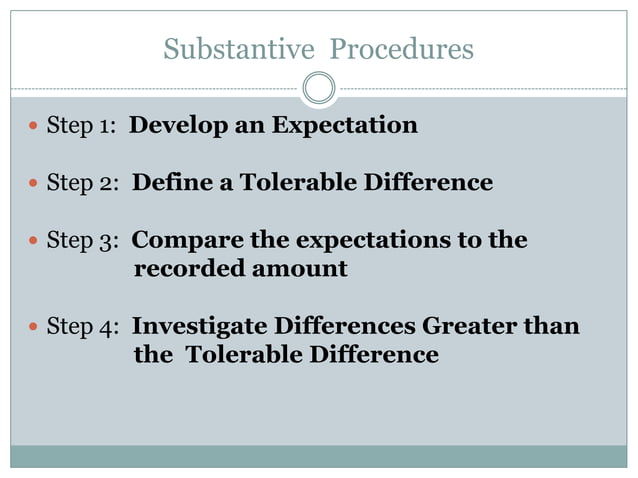 Analytical procedures presentation | PPTX | Business Accounting ...