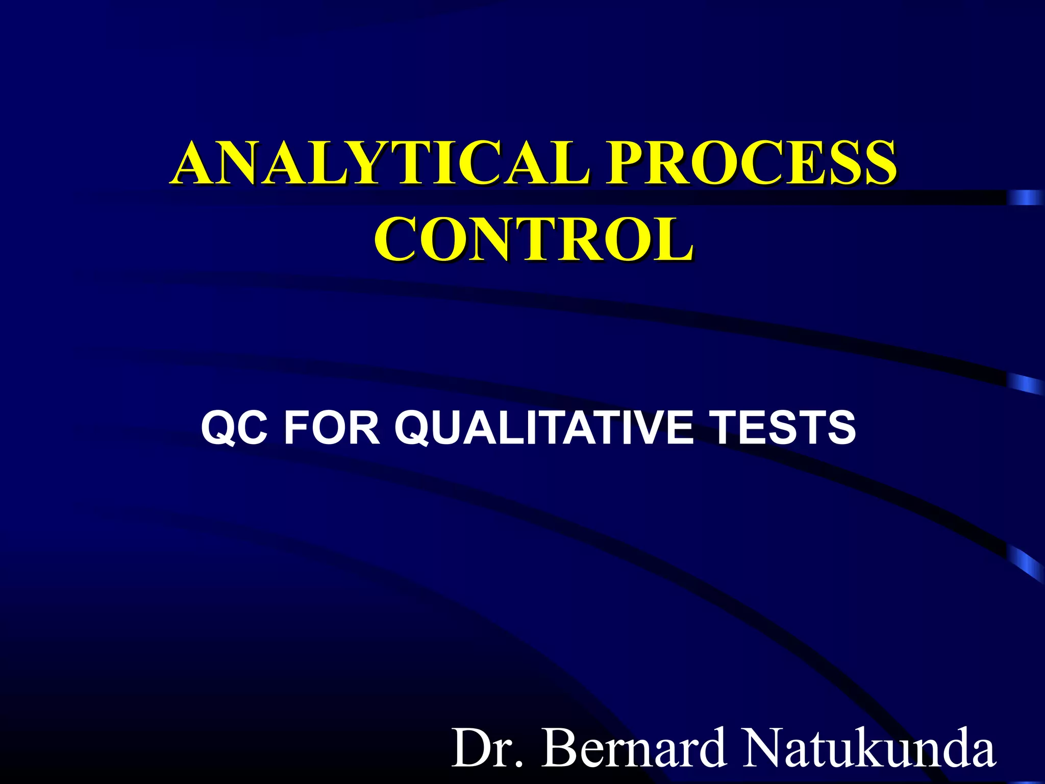 Analytical process control bernard - 11.07.12