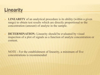Analytical process validation | PPTX