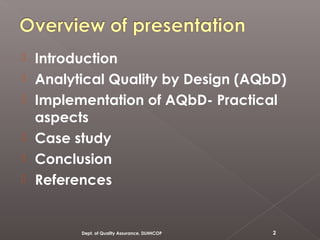 Analytical QbD | PPT