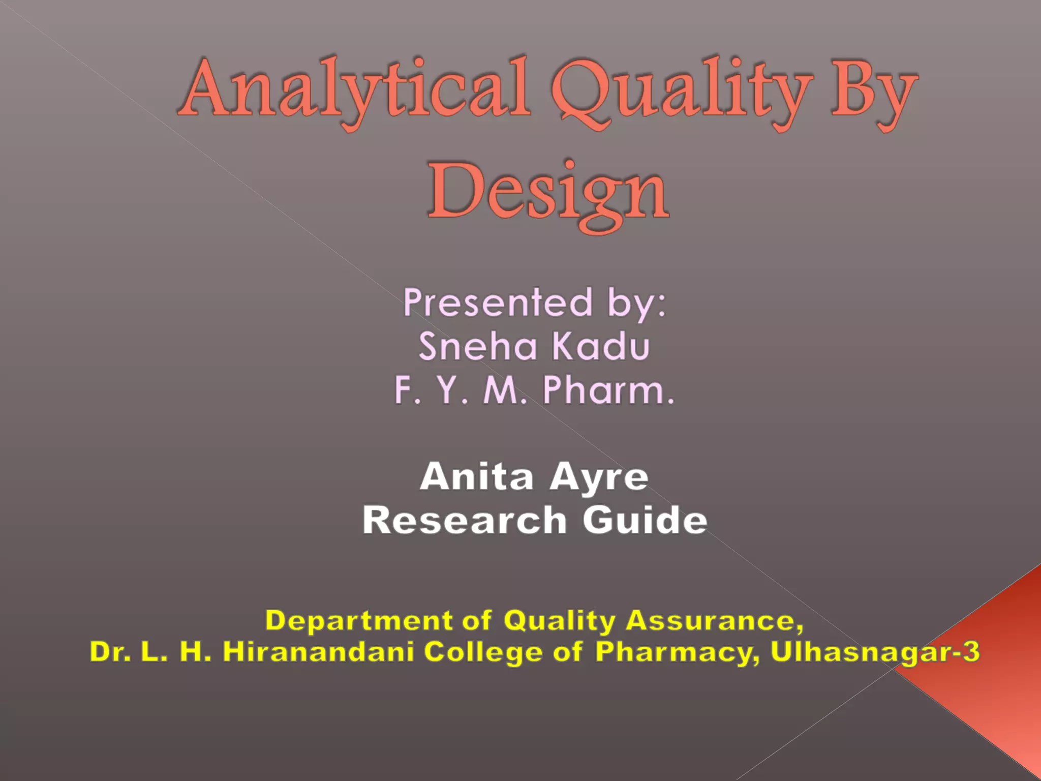 Analytical QbD | PPT