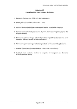 Analytical Quality Agreement Template | PDF