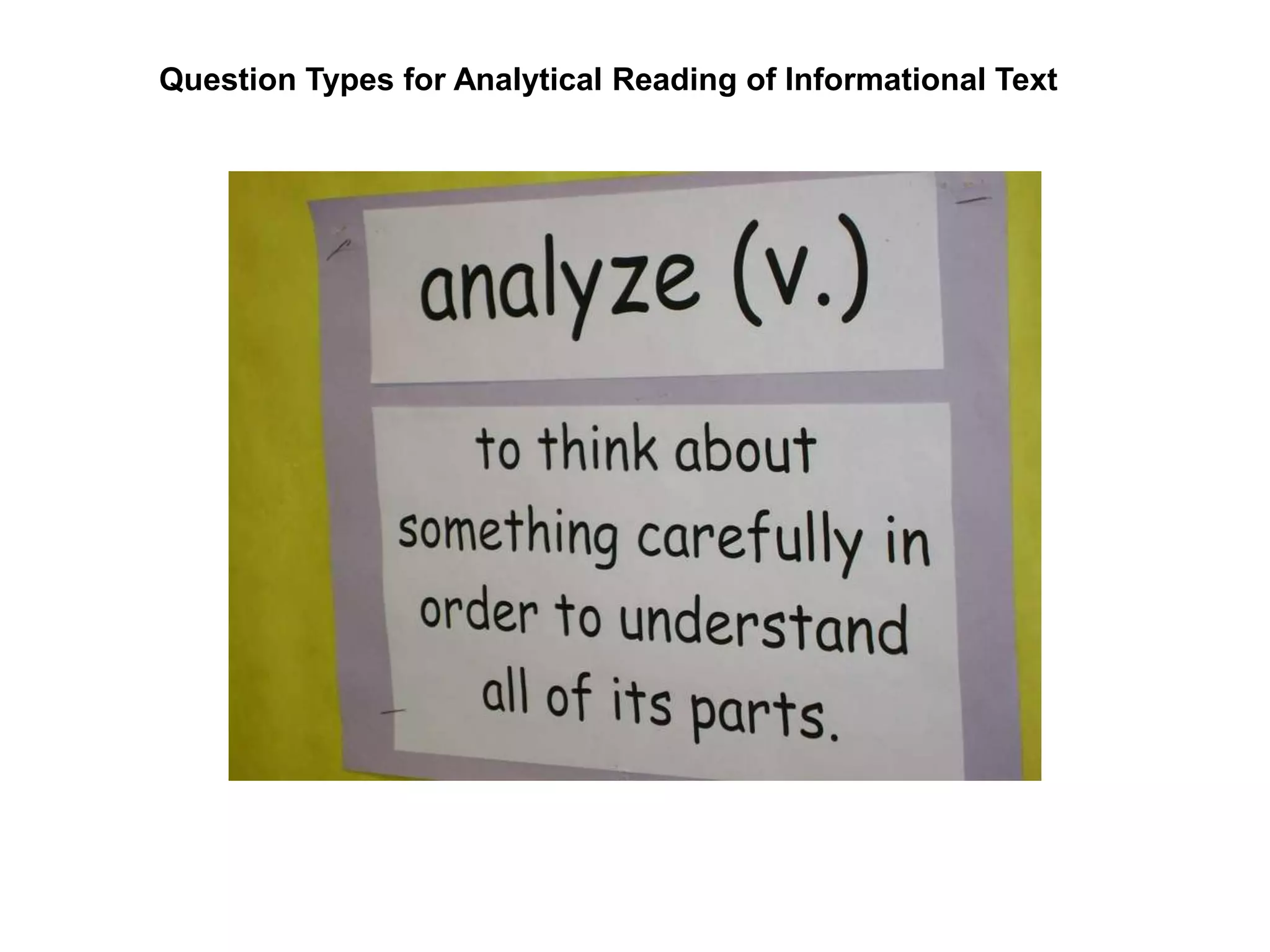 Analytical questions for info text(1) | PPTX