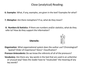Analytical questions for info text(1) | PPTX