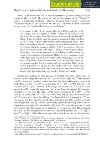 Analytical Reasoning and Problem-Solving in Diophantus s Arithmetica ...