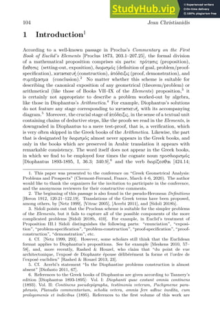 Analytical Reasoning and Problem-Solving in Diophantus s Arithmetica Two Different Styles of ...