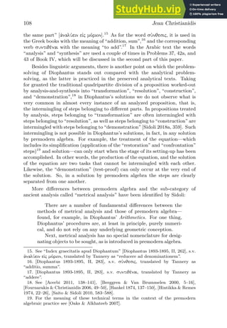 Analytical Reasoning and Problem-Solving in Diophantus s Arithmetica ...