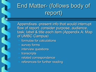 Best Practices and Guidelines for Writing Analytical Reports | PPT