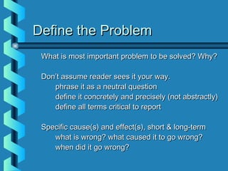 Best Practices and Guidelines for Writing Analytical Reports | PPT ...