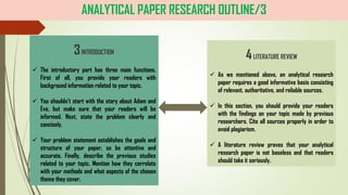 ANALYTICAL REVIEW AND PROCEDURE: RESEARCH AND ACCEPTABLE PAPER FOR ...