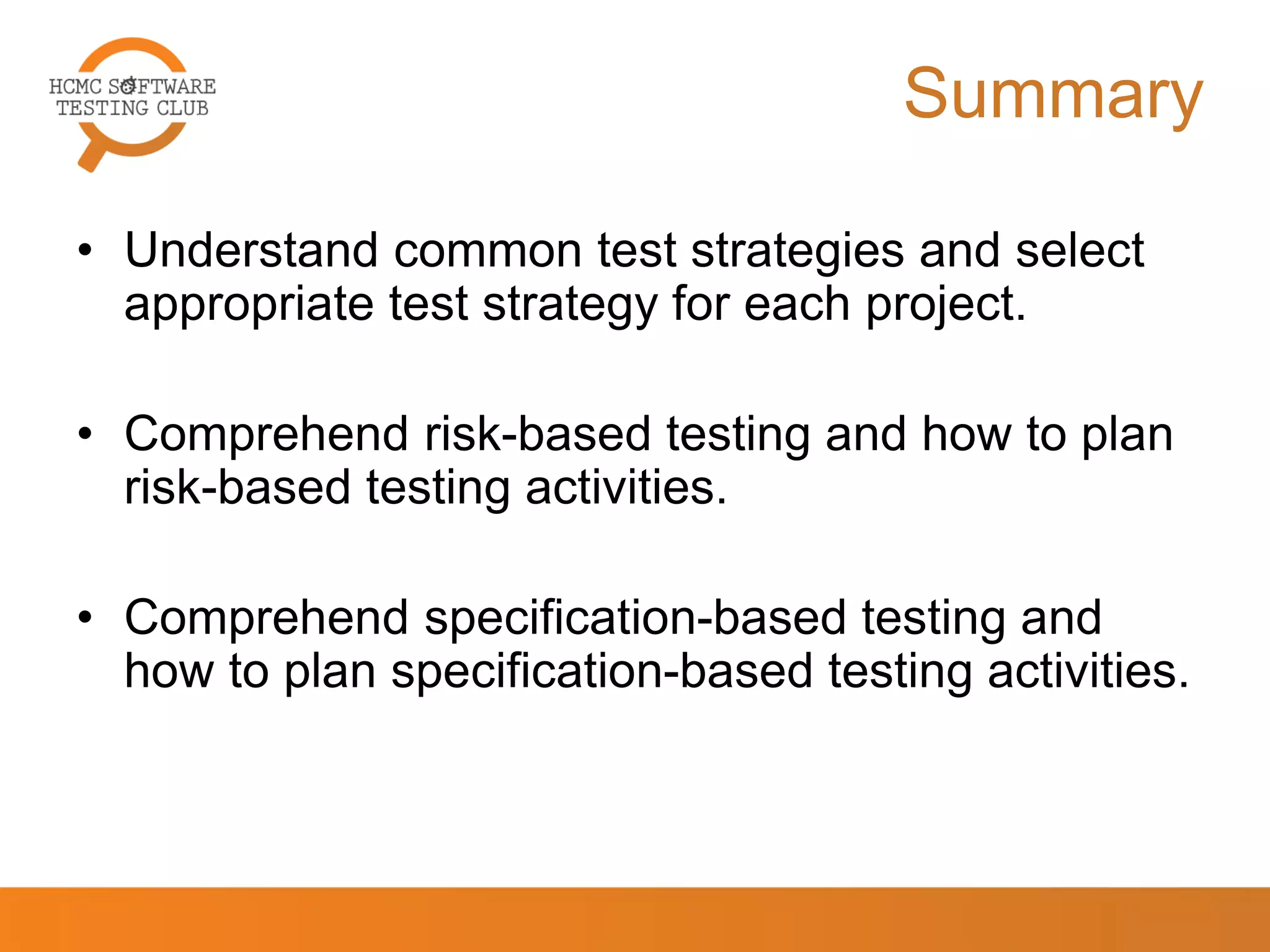 Analytical Risk-based and Specification-based Testing - Bui Duy Tam | PPT
