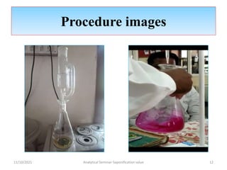 SAPONIFICATION VALUE | PPTX