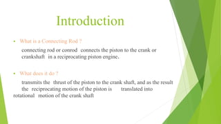 Analytical study of connecting rods | PPT