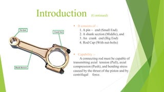Analytical study of connecting rods | PPT