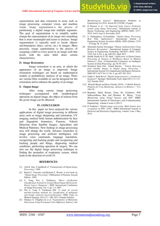 Analytical Study On Digital Image Processing Applications | PDF