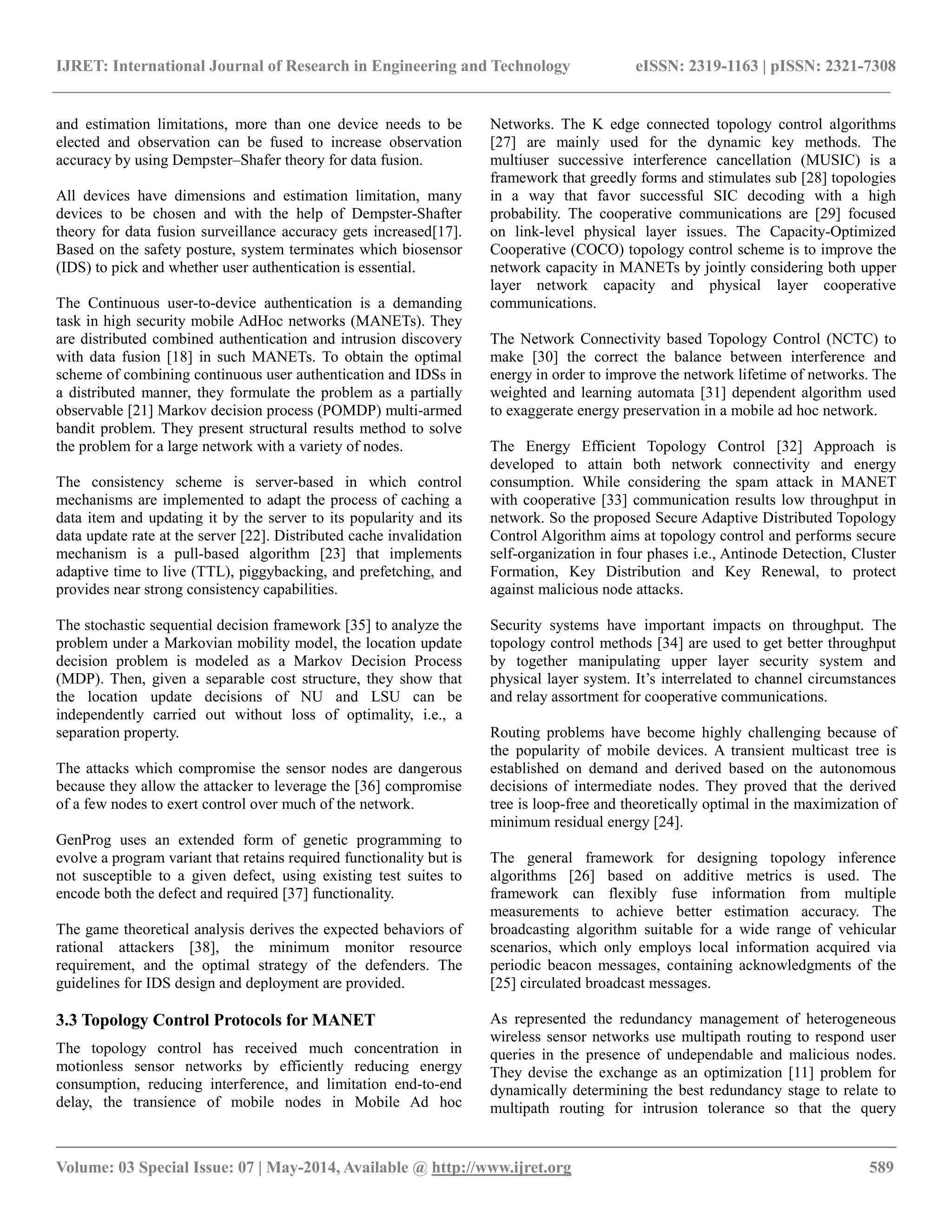 Analytical Survey Of Active Intrusion Detection Techniques In Mobile Ad Hoc Networks Pdf