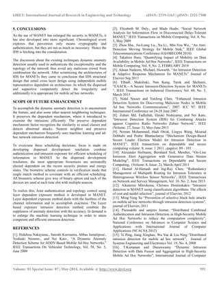 Analytical survey of active intrusion detection techniques in mobile ad hoc networks | PDF