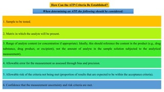 Analytical target profile 1 | PPTX