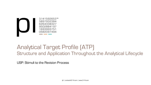 Analytical Target Profile (ATP) - Structure and Application Throughout ...
