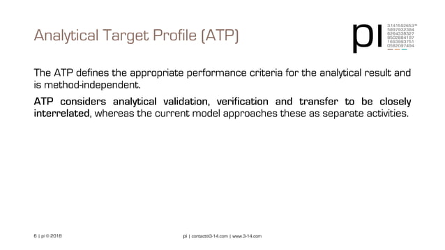 Analytical Target Profile (ATP) - Structure and Application Throughout ...