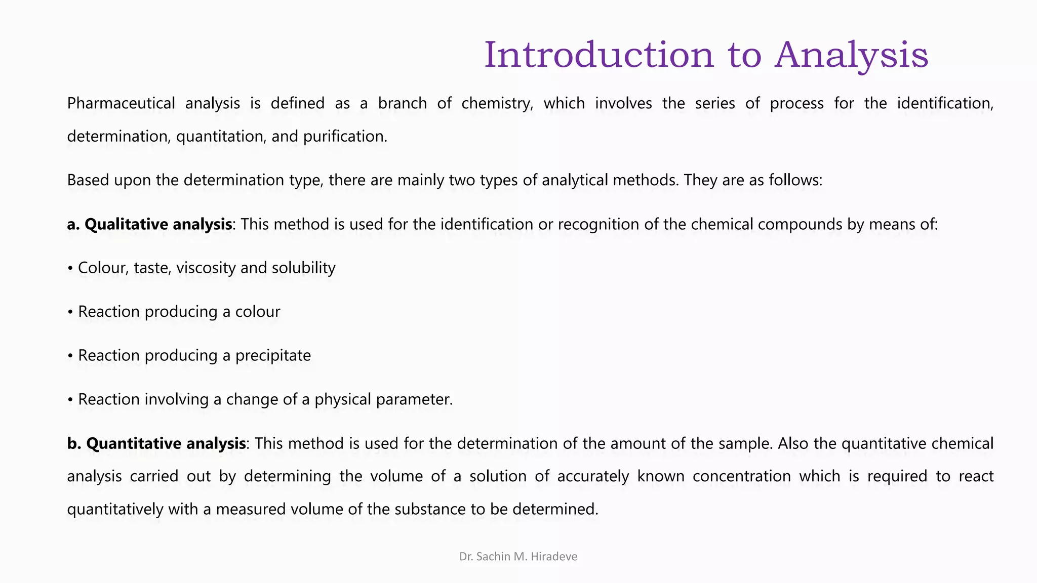 Analytical techniques | PPTX