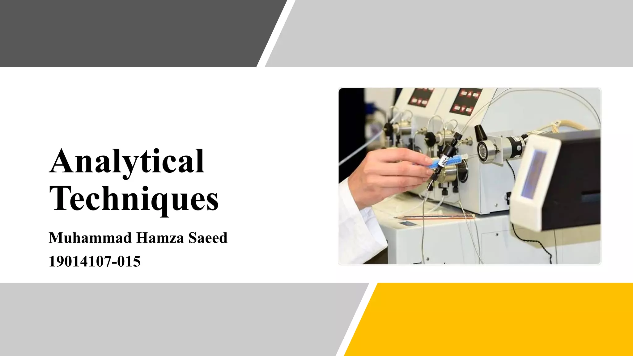 Analytical Techniques .pptx
