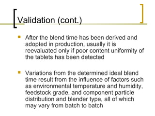 Analytical Techniques In Determining On Line Blend Uniformity In Powder ...