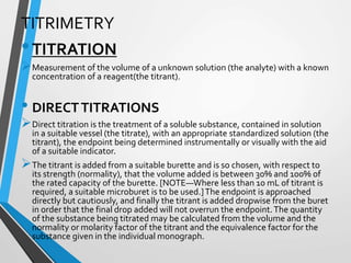 Analytical techniques in pharmaceutical | PPTX
