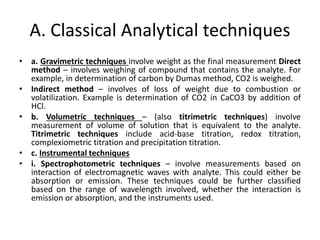 Analytical techniques in soil science ppt | PPTX