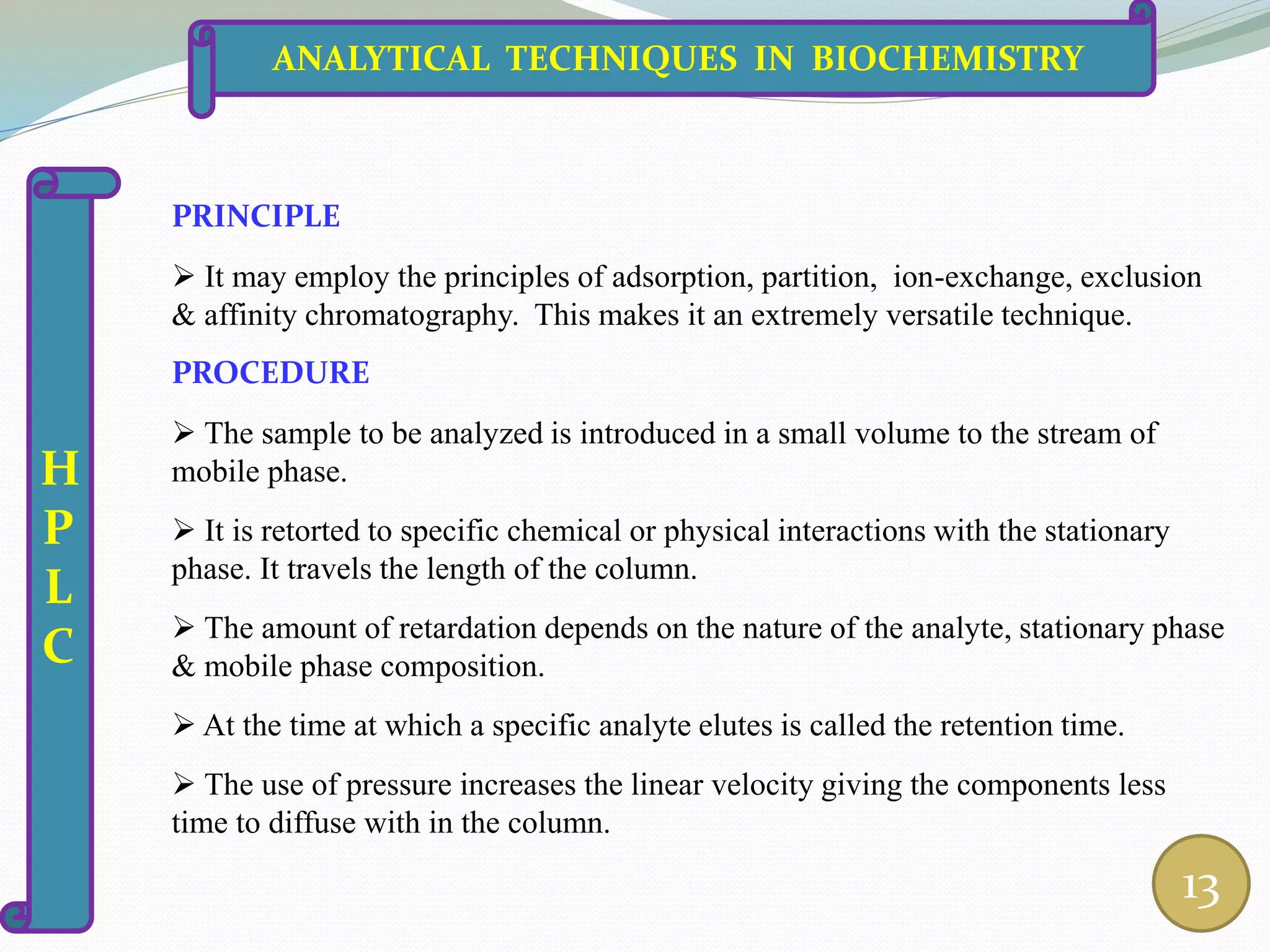 Analytical techniques ppt | PPTX