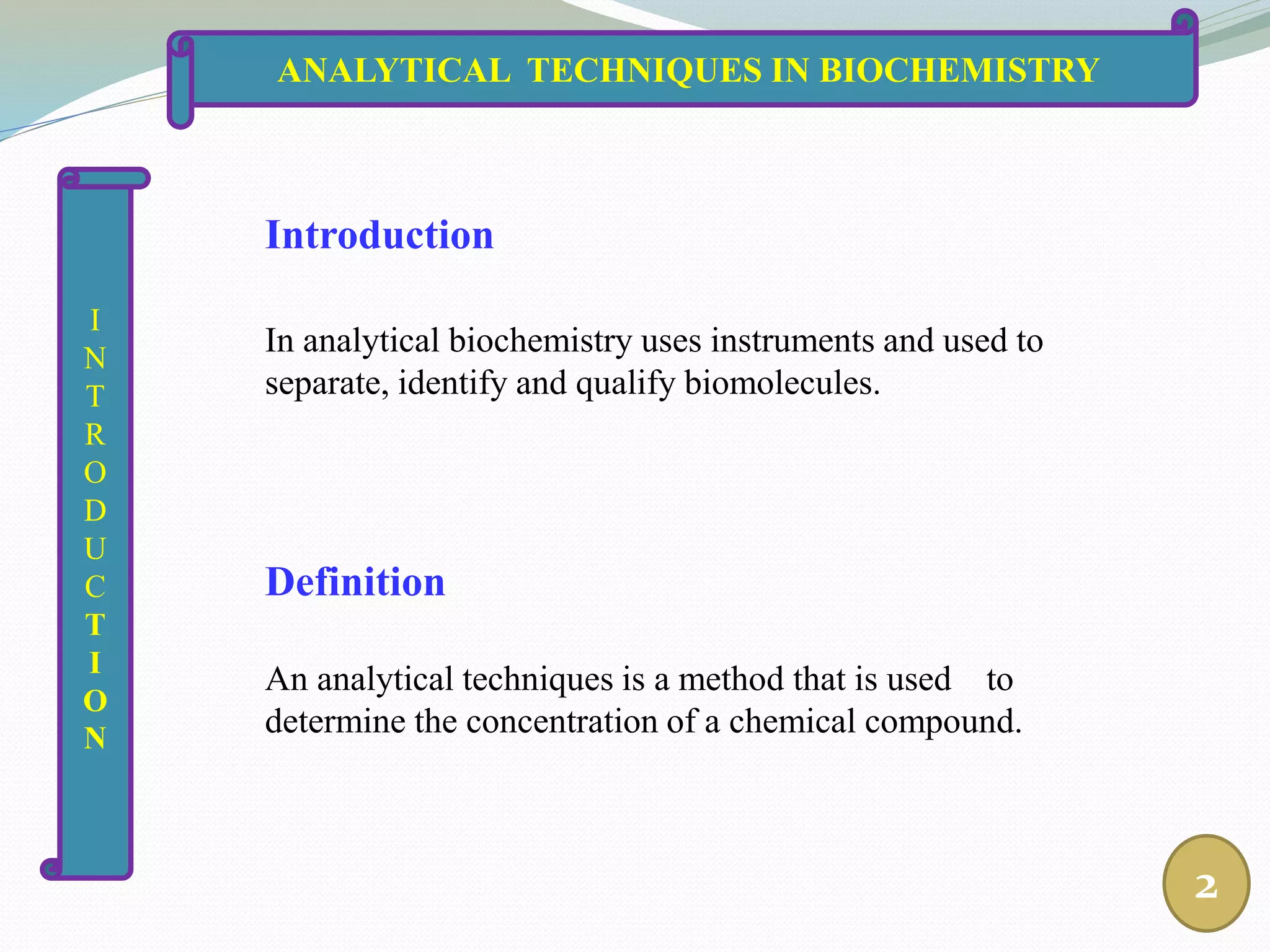 Analytical techniques ppt | PPTX