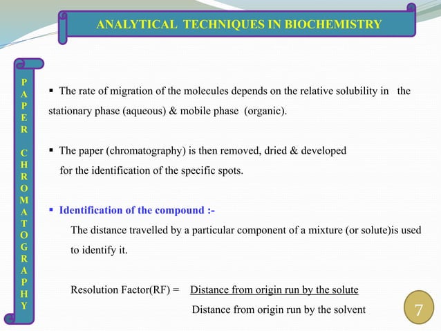 Analytical techniques ppt | PPTX | Chemistry | Science