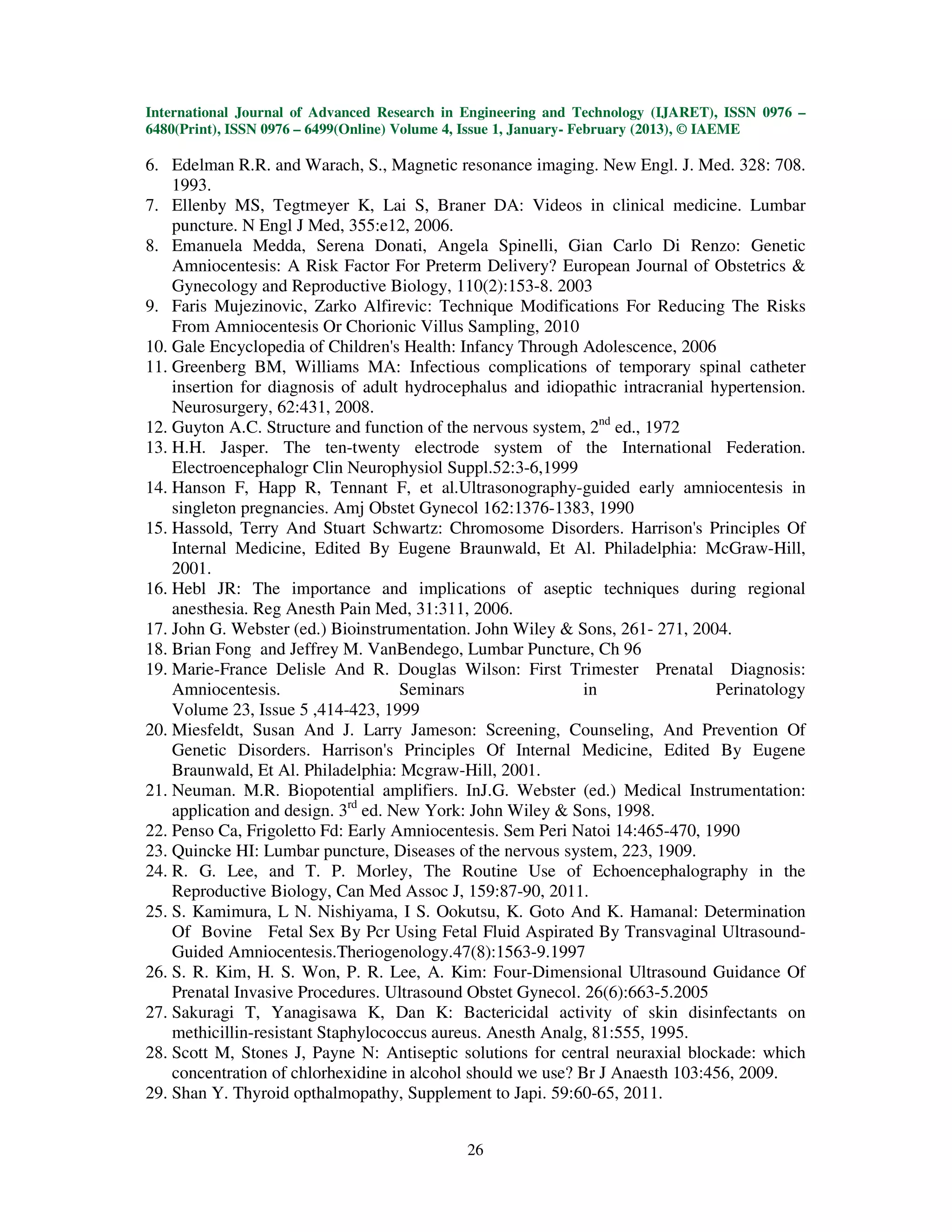 Analytical techniques used for disease diagnosis–invasive and non ...