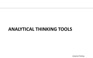 Analytical thinking & creativity | PPTX