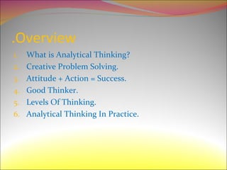 Analytical thinking team | PPT
