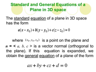 Analytical Geometry in three dimension | PPT