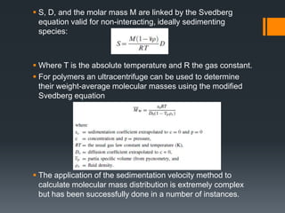 Analytical ultracentrifugation (a) | PPTX