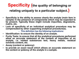 Analytical method validation | PDF | Pharmaceutical Industry | Industries