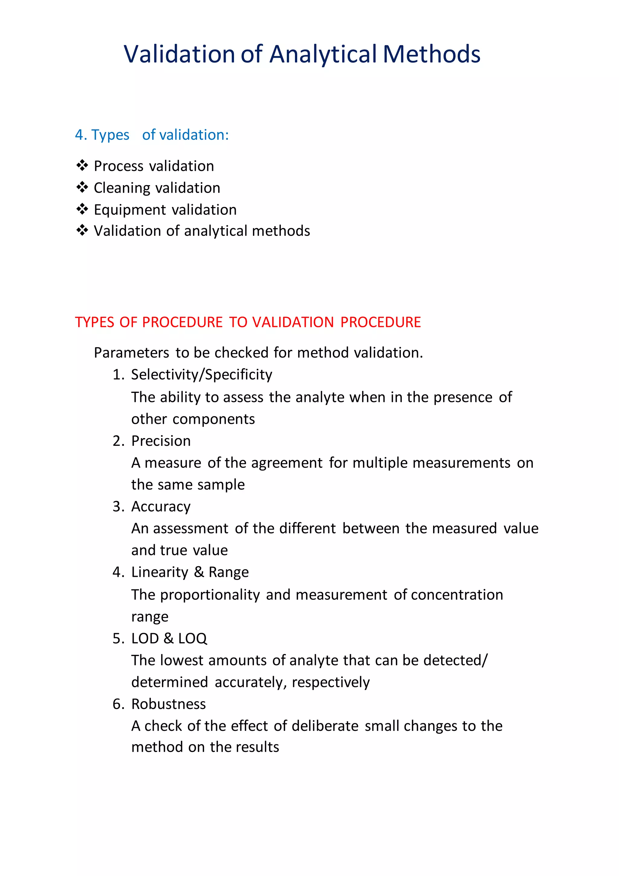 Analytical Validation Docx